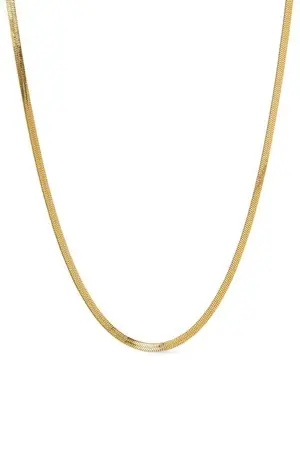 ANA LUISA Herringbone Chainina Mini Necklace - Gold