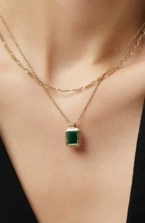 ANA LUISA Temple Green Layered Necklace Set
