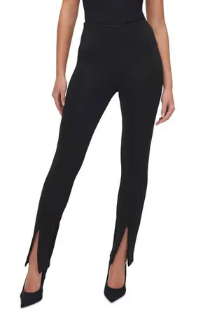 Good American Sculpt Slim Fit Pull-on Pants - Black001