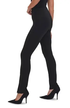 Good American Sculpt Slim Fit Pull-on Pants - Black001