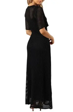 PETAL & PUP Hollie Open Stitch Maxi Dress