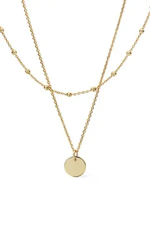 ANA LUISA Willow Coin Necklace Set - Gold