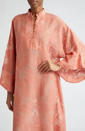 La Vie Style House Damask Cover-up Caftan