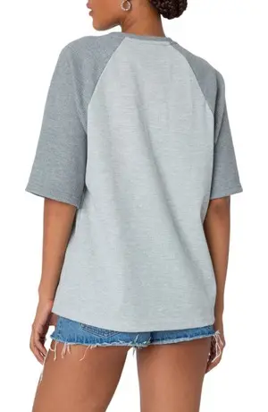 EDIKTED Oversized Waffle Stitch Top