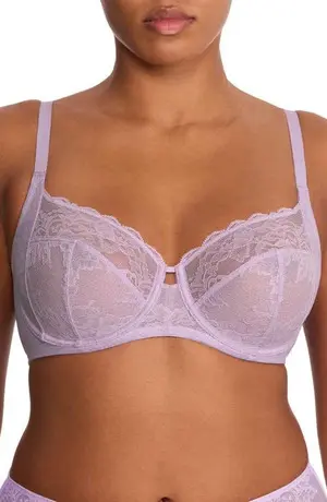 Natori Statement Lace Side Support Bra Lilac Dream