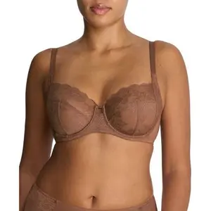 Natori Statement Lace Side Support Bra Nutmeg