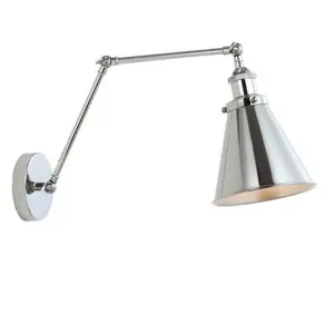 JONATHAN Y Rover Adjustable Arm Metal Led Wall Sconce - Chrome