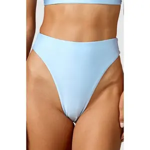 MBM SWIM Wish Thong Bikini Bottom - Airy Blue