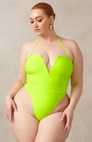 MBM SWIM Karma One-piece Swimsuit - Neon