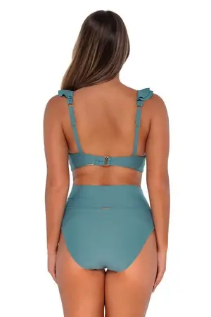 SUNSETS Sunsets Hannah High Waist Bikini Bottom Ocean