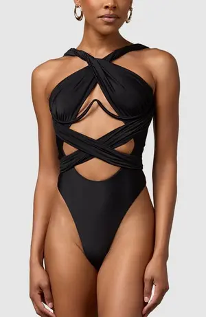 MBM SWIM Bella One-piece Swimsuit - Black