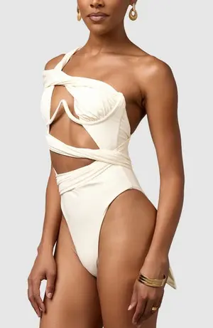 MBM SWIM Bella One-piece Swimsuit - Cream