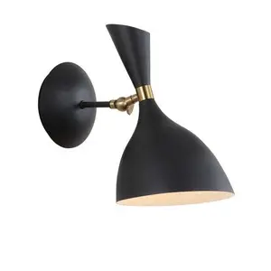 JONATHAN Y Josef Iron Retro Led Wall Sconce - Black/brass Gold