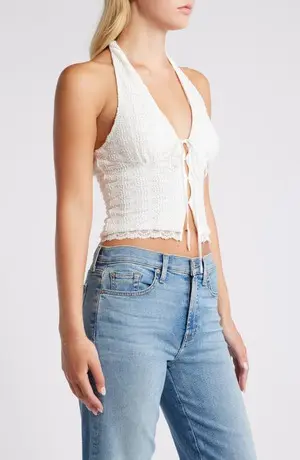 MISTRESS ROCKS Knit Halter Top