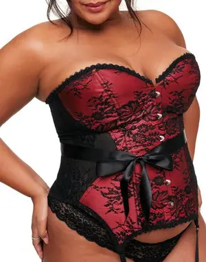 ADORE ME Jasmine Boned Corset & Thong Set