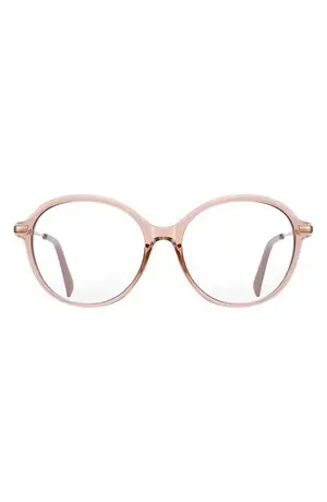 FIFTH & NINTH Elsie Round Blue Light Blocking Glasses - Transparent Pink