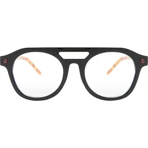 FIFTH & NINTH 50mm Blue Light Blocking Glasses - Black/torte