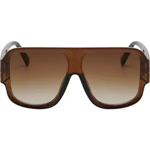 FIFTH & NINTH Rosie Aviator Sunglasses - Brown/gradient Brown