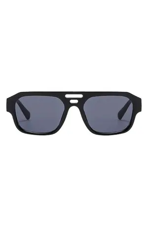 FIFTH & NINTH Alix Polarized Aviator Sunglasses - Black