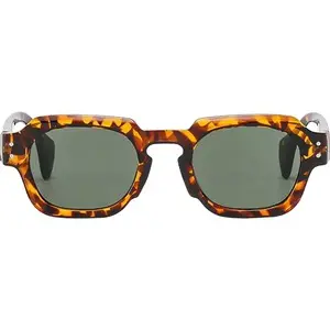 FIFTH & NINTH Echo Polarized Rectangle Sunglasses - Torte/olive