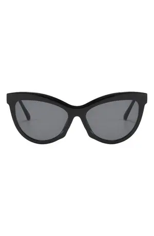FIFTH & NINTH Pippa Oversized Cat Eye Sunglasses - Black