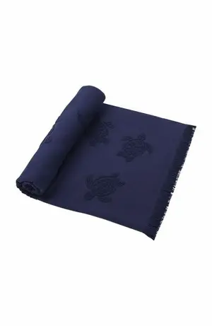 Vilebrequin Organic Cotton Turtle Beach Towel - Bleu Marine