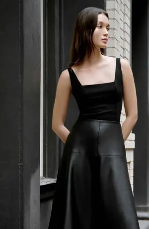 MARCELLA Anya Crop Camisole - Black