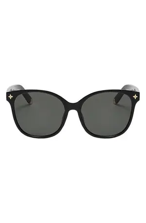 FIFTH & NINTH Cara Round Sunglasses - Black