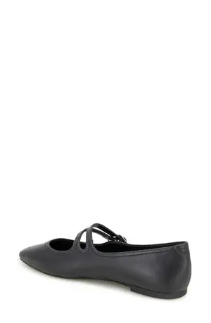 KENNETH COLE Jasmine Mary Jane Flat - Black Leather