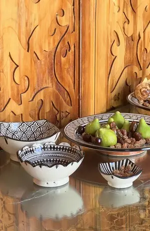 VERVE CULTURE Moroccan Ceramic Nesting Bowls
