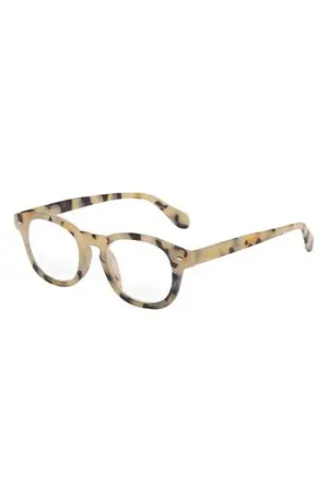 FIFTH & NINTH Rumi 55mm Round Frame Eyeglasses - Cream Torte