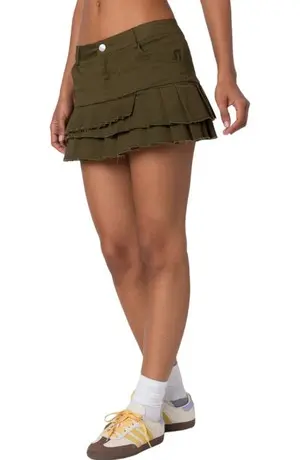 EDIKTED Pleated Mini Skirt