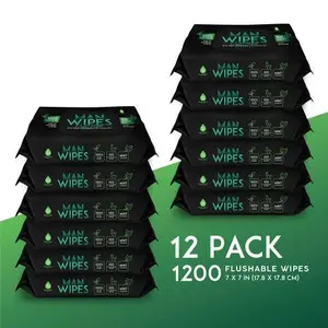 PURSONIC 12 Pack Of Flushable Wipes