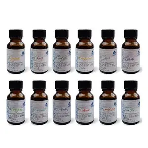 PURSONIC 12 Pack Of Aromatherapy Essential Oils - Multicolor