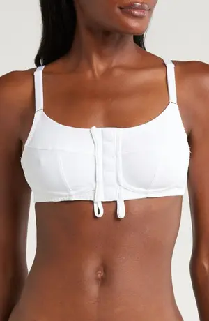 LIBERARE Everyday Easy-on Wireless Front Close Adaptive Bra - White