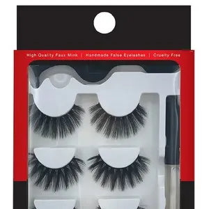 PURSONIC Faux Mink Style False Eyelashes Extensions