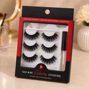 PURSONIC Faux Mink Style False Eyelashes Extensions
