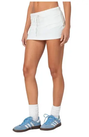 EDIKTED Bayside Drawstring Microskort - Cream