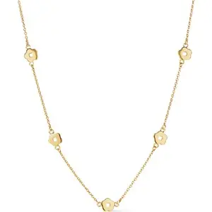 ANA LUISA Rowena Flower Station Necklace - Gold