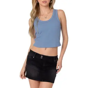 EDIKTED Jessa Ribbed Crop Tank Top