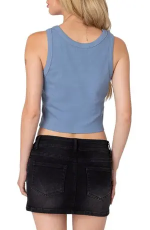 EDIKTED Jessa Ribbed Crop Tank Top