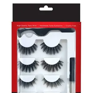PURSONIC Faux Mink Style False Eyelashes Extensions