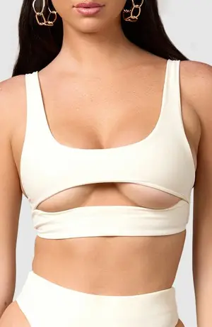 MBM SWIM Lucky Bikini Top - Cream