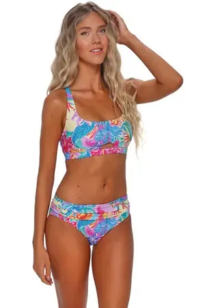 SUNSETS Sunsets Brandi Bralette Bikini Top Aloha Vista