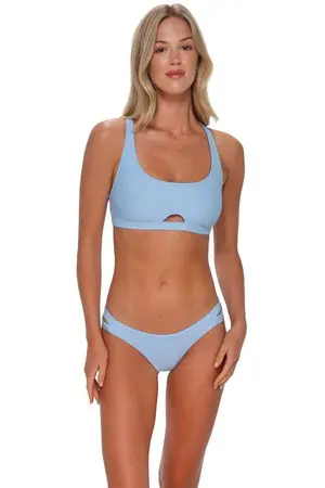 SUNSETS Sunsets Brandi Bralette Bikini Top Blue Whisper