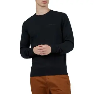 Ben Sherman Regular Fit Merino Wool Blend Sweater - Black