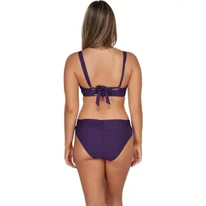 SUNSETS Unforgettable Shirred Bikini Bottom - Paradise Plum