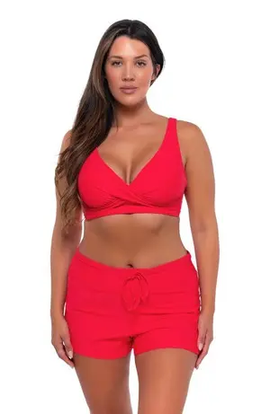 SUNSETS ESCAPE Sunsets Laguna Swim Short Bottom Geranium