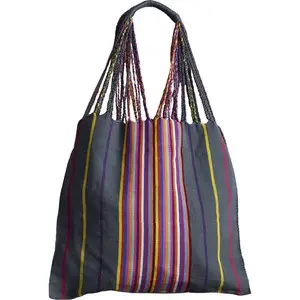 VERVE CULTURE Chiapas Woven Hammock Tote - Grey