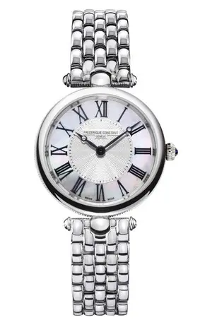 FREDERIQUE CONSTANT Classics Art Deco Round Bracelet Watch - Silverone